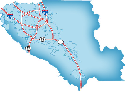 Interactive Map of Santa Clara County - I Live In The Bay Area